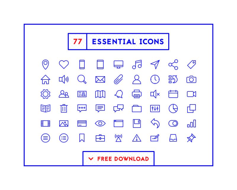 25 Perfect Free Minimal Icon Sets | Inspirationfeed