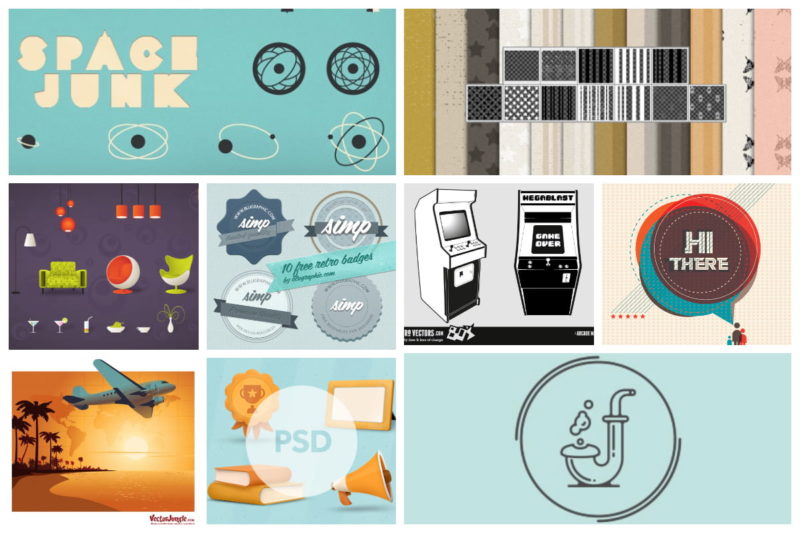 45 Free Retro and Vintage Design Resources | Inspirationfeed
