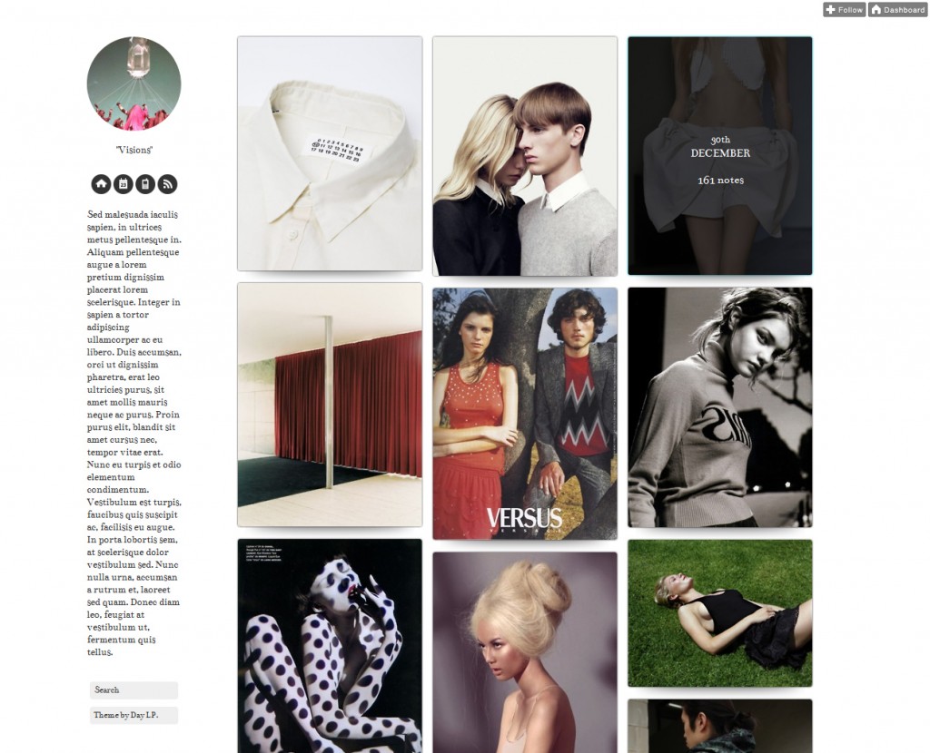 45 Free Grid Based Tumblr Themes | Inspirationfeed
