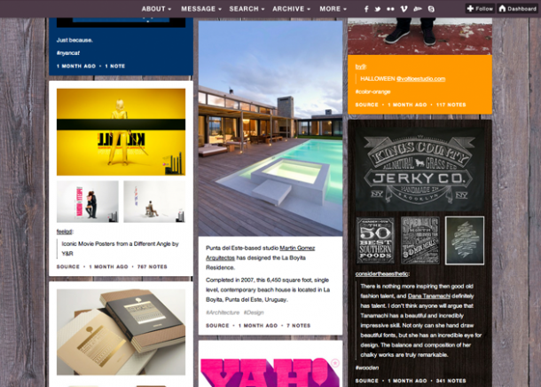 45 Free Grid Based Tumblr Themes | Inspirationfeed