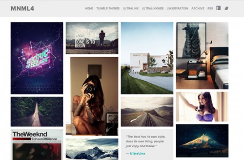 45 Free Grid Based Tumblr Themes | Inspirationfeed