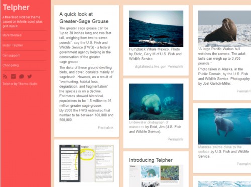 45 Free Grid Based Tumblr Themes | Inspirationfeed