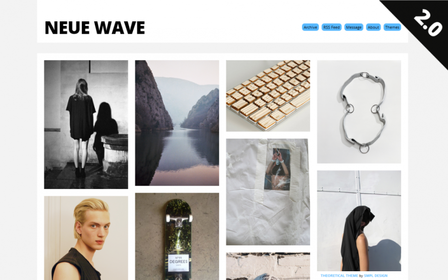 45 Free Grid Based Tumblr Themes | Inspirationfeed