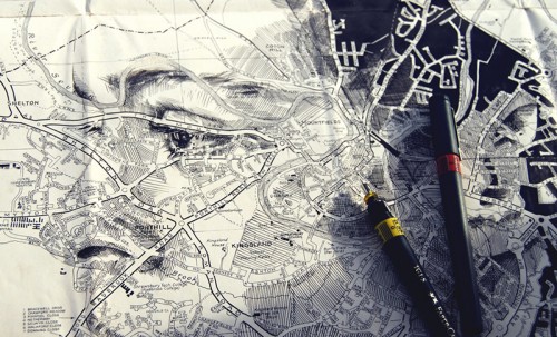 15 Striking Map Portraits by Ed Fairburn | Inspirationfeed