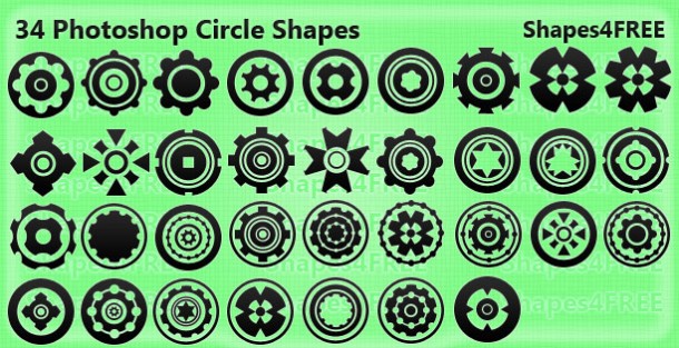 2500+ Free Custom Photoshop Shapes | Inspirationfeed