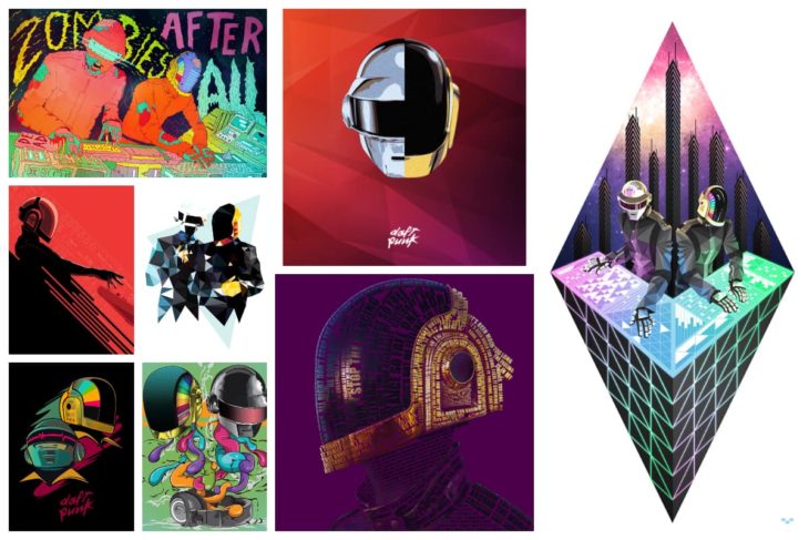 A Tribute: 40 Awesome Daft Punk Artworks | Inspirationfeed