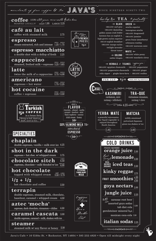 35 Beautiful Restaurant Menu Designs | Page 3 of 3 | Inspirationfeed