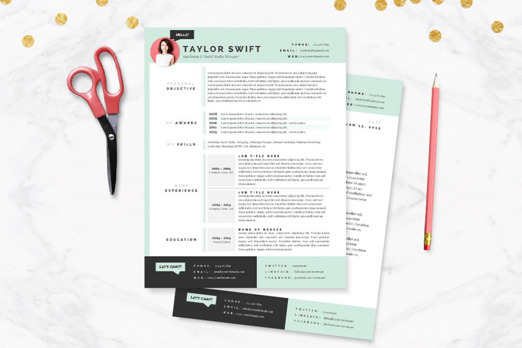 30 Sexy Resume Templates Guaranteed to Get You Hired | Inspirationfeed