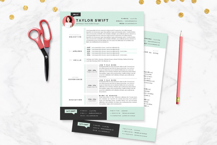 30 Sexy Resume Templates Guaranteed to Get You Hired | Inspirationfeed