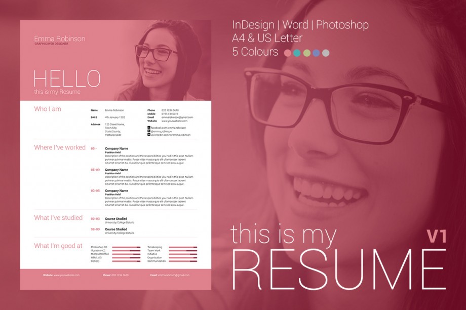 30 Sexy Resume Templates Guaranteed to Get You Hired | Inspirationfeed