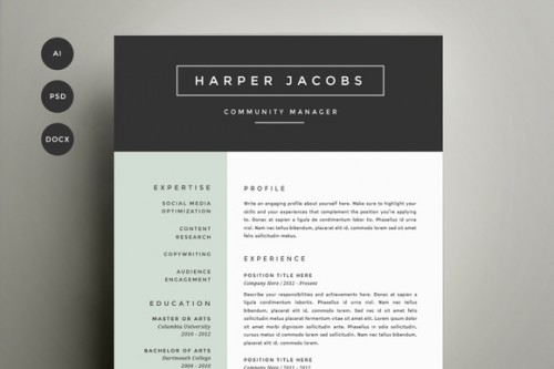 30 Sexy Resume Templates Guaranteed To Get You Hired Inspirationfeed 