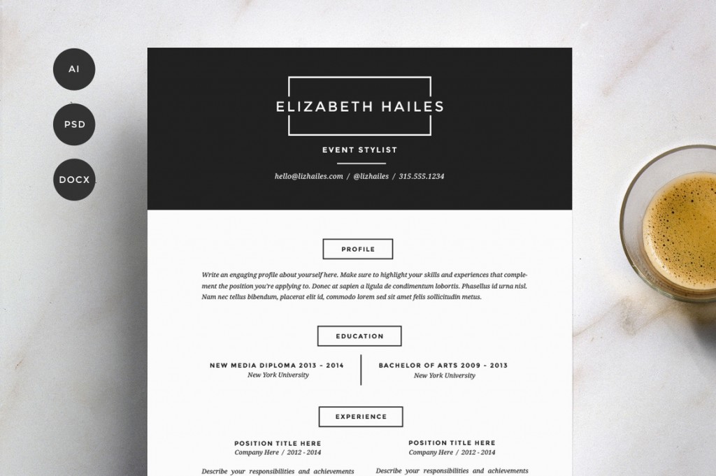 30 Sexy Resume Templates Guaranteed to Get You Hired | Inspirationfeed
