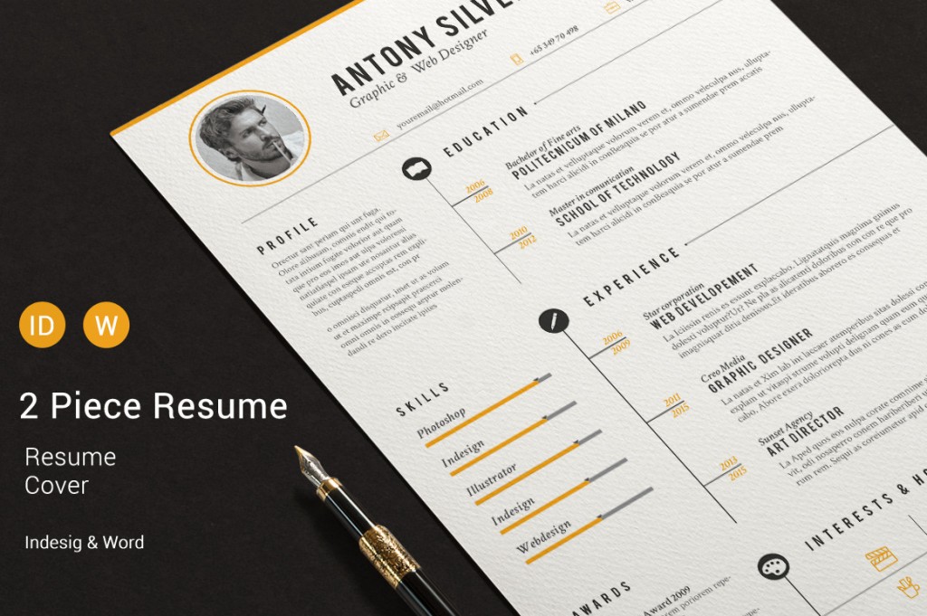 30 Sexy Resume Templates Guaranteed to Get You Hired | Inspirationfeed