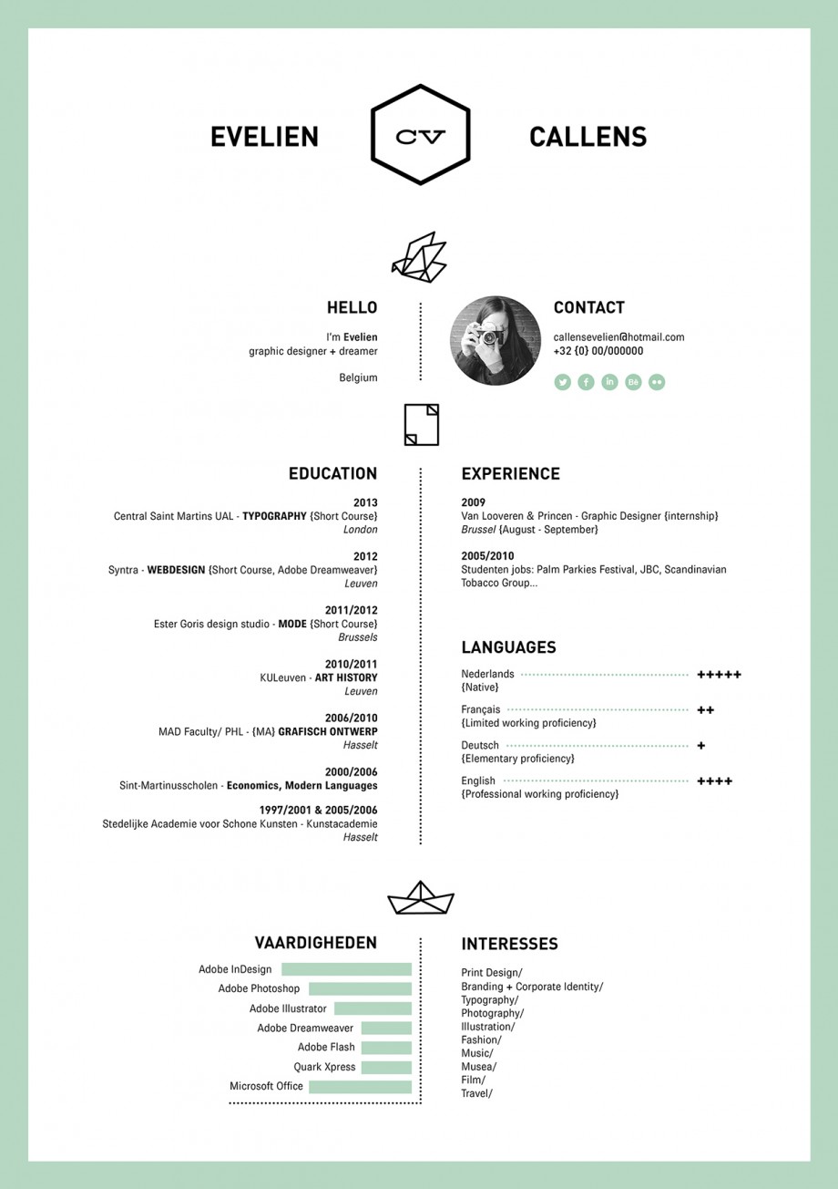 30 Most Visually Creative Resumes You've Ever Seen | Inspirationfeed