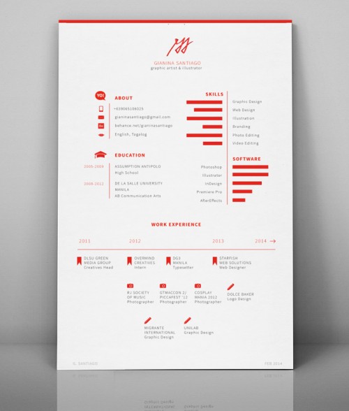 30 Most Visually Creative Resumes You've Ever Seen | Inspirationfeed