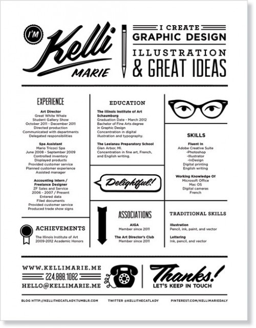 30 Most Visually Creative Resumes You've Ever Seen | Inspirationfeed