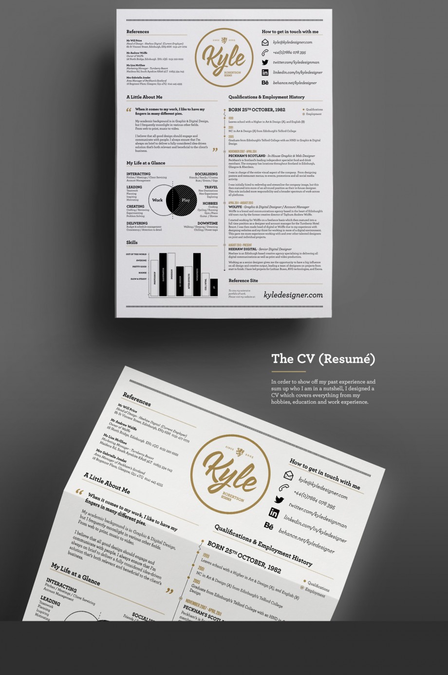 30 Most Visually Creative Resumes You've Ever Seen | Inspirationfeed