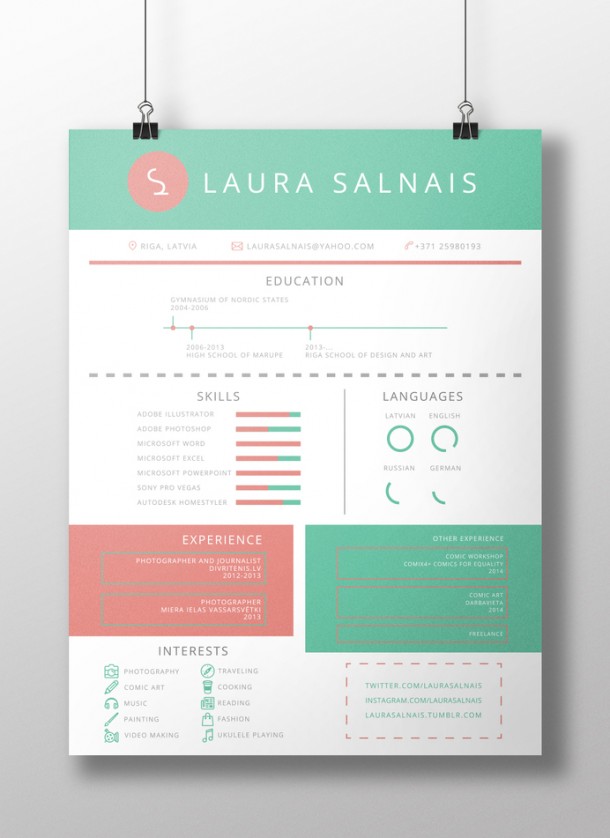 30 Most Visually Creative Resumes You've Ever Seen | Inspirationfeed