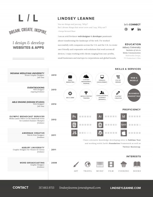 30 Most Visually Creative Resumes You've Ever Seen | Inspirationfeed