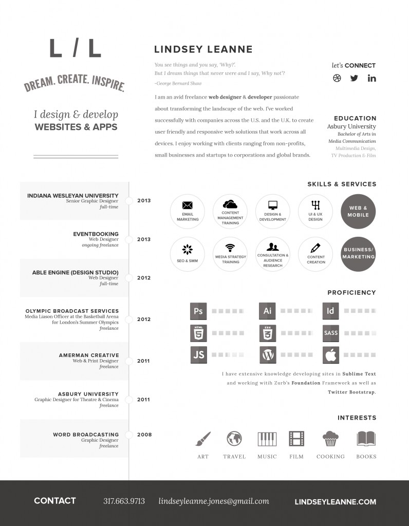 30 Most Visually Creative Resumes You've Ever Seen | Inspirationfeed