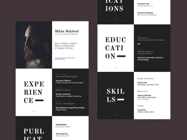30 Most Visually Creative Resumes You've Ever Seen | Inspirationfeed