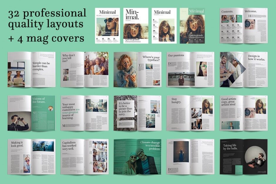 20 Premium Magazine Templates for Professionals | Inspirationfeed