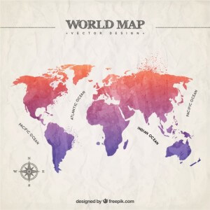 25 Free World Map Vectors and PSDs | Inspirationfeed