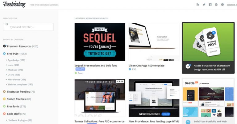 16 Best Websites To Find Design Freebies & Resources | Inspirationfeed