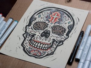 35 Unique Skull Designs and Illustrations | Inspirationfeed