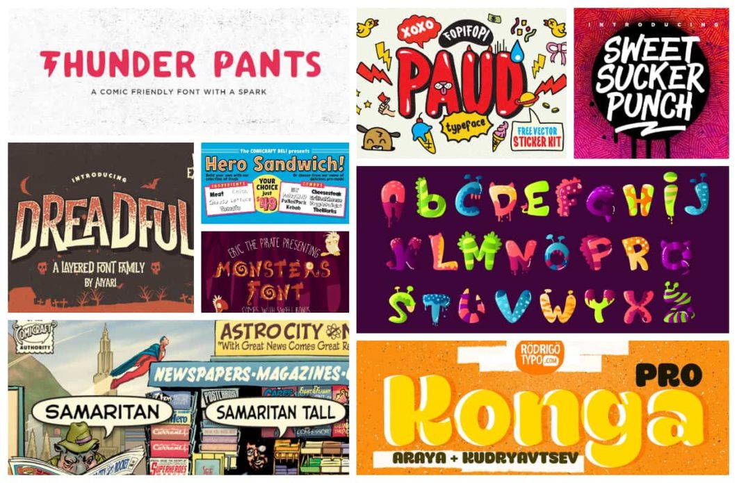 20 Creative Comic Fonts You Can Own | Inspirationfeed