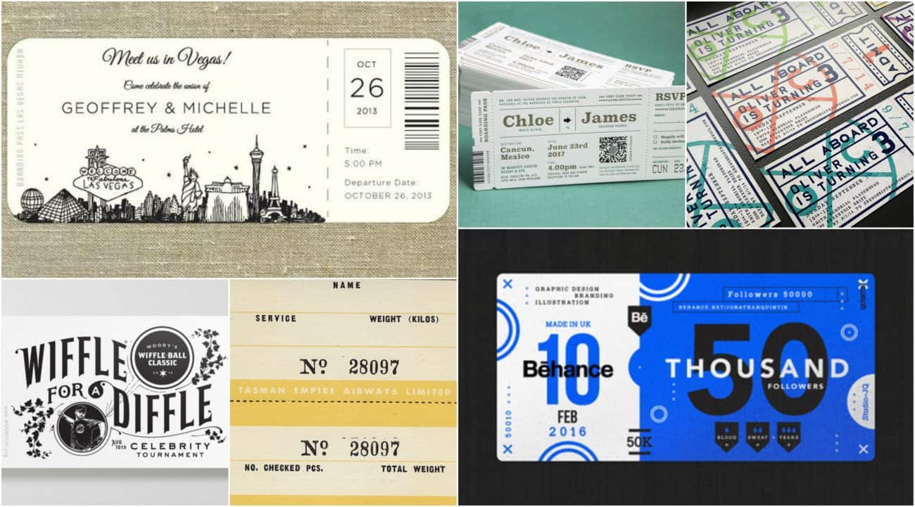 40 Ticket Designs That Will Inspire You | Inspirationfeed