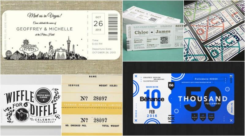 40 Ticket Designs That Will Inspire You | Inspirationfeed