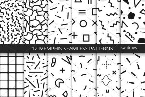 20 Eye Catching Memphis Textures to Kick-Start Your Design Concept ...