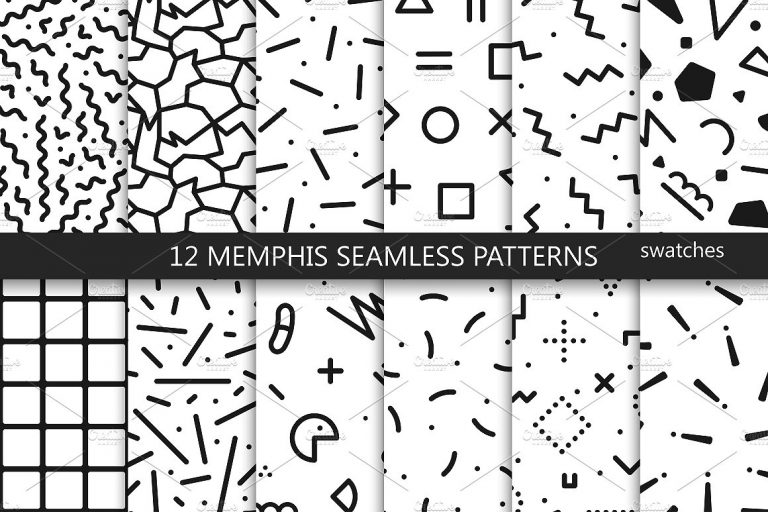20 Eye Catching Memphis Textures to Kick-Start Your Design Concept ...