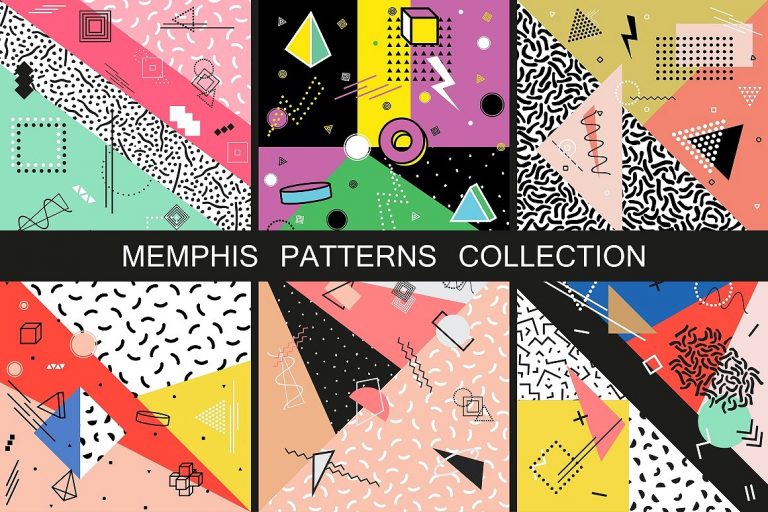 20 Eye Catching Memphis Textures to Kick-Start Your Design Concept ...