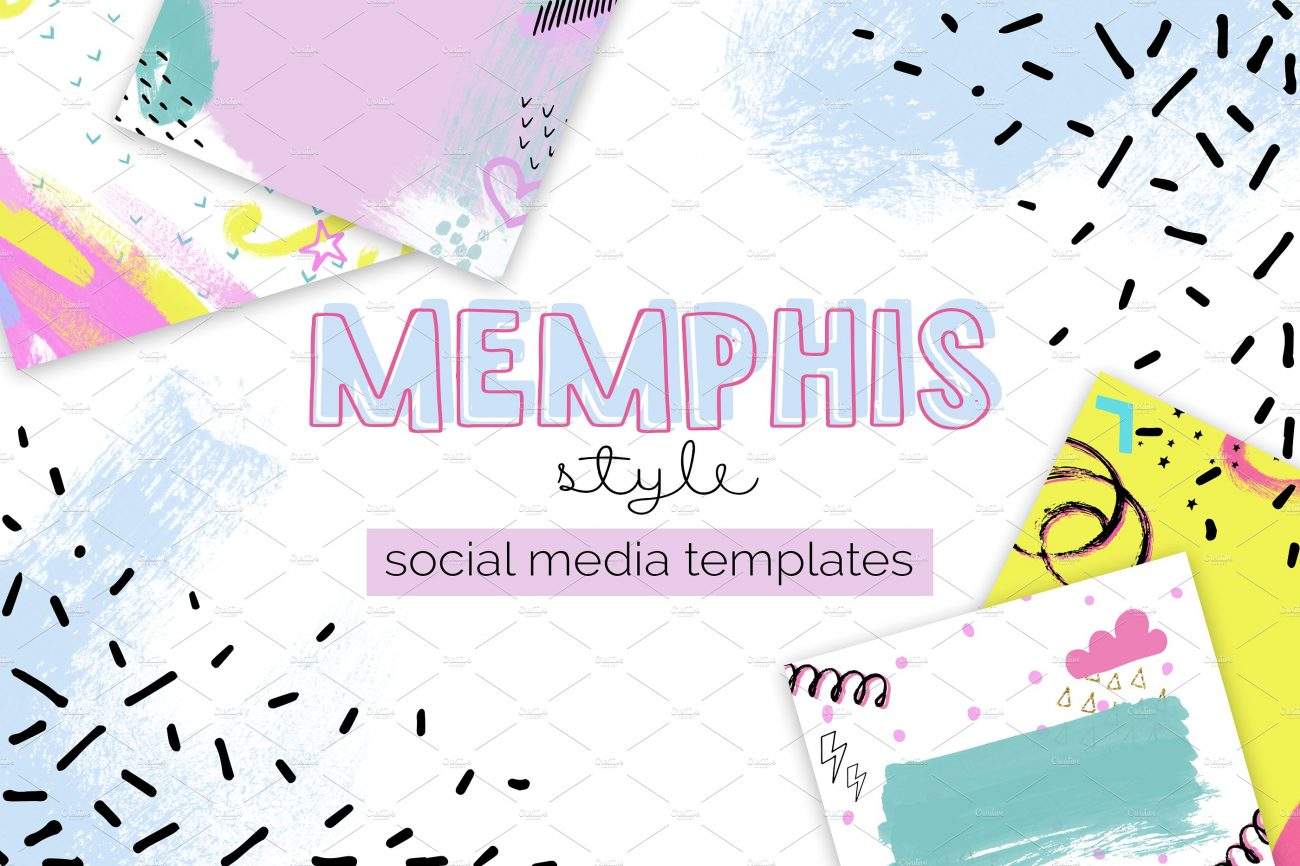 20 Eye Catching Memphis Textures to Kick-Start Your Design Concept ...
