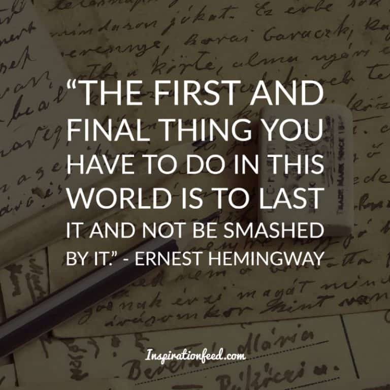 30 Short and Straightforward Ernest Hemingway Quotes on Life and ...