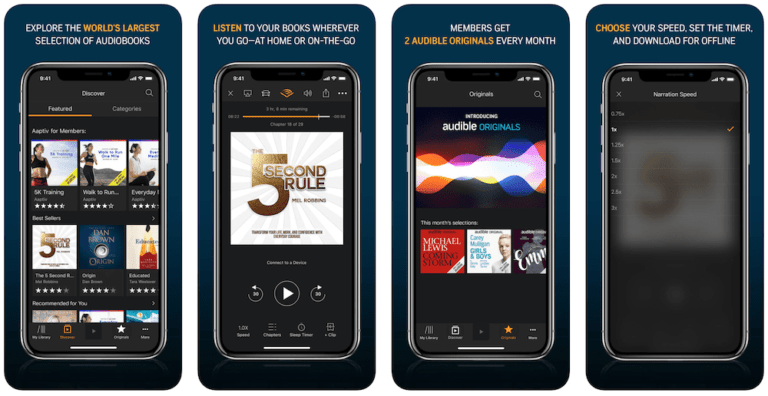 6 Best Audiobook Apps for iPhone | Inspirationfeed