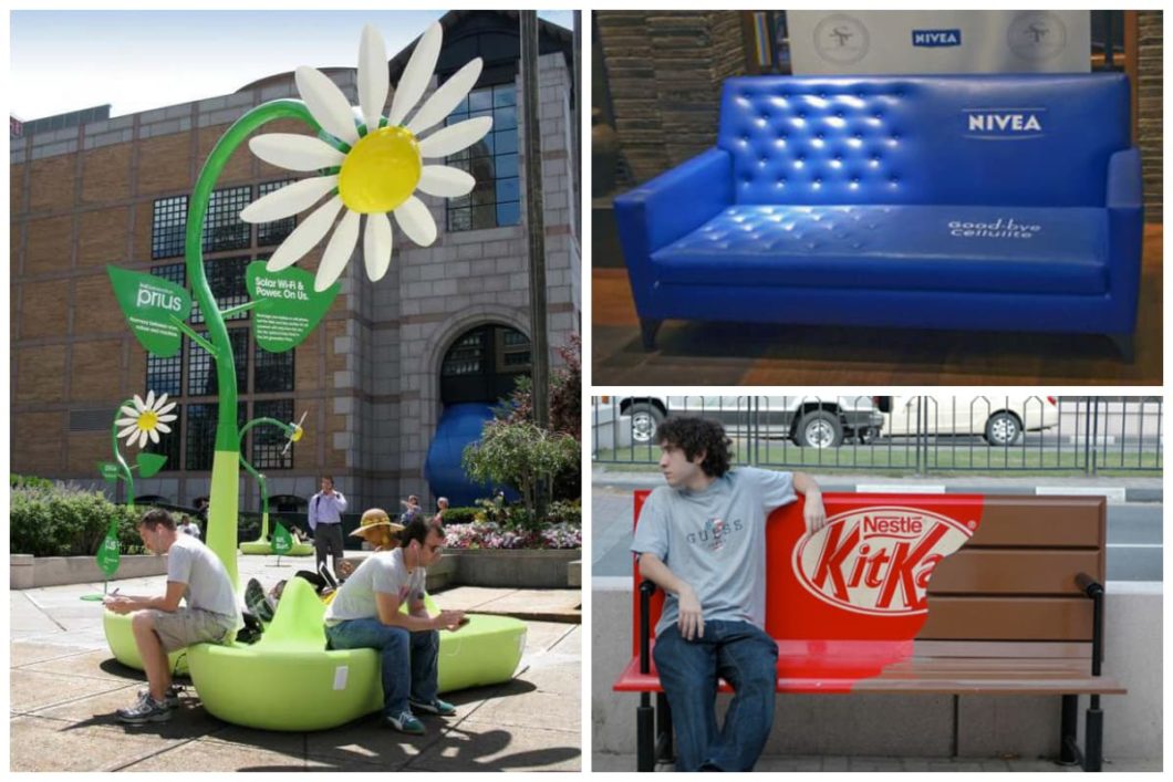 20 Creative Examples of Bench Advertising | Inspirationfeed