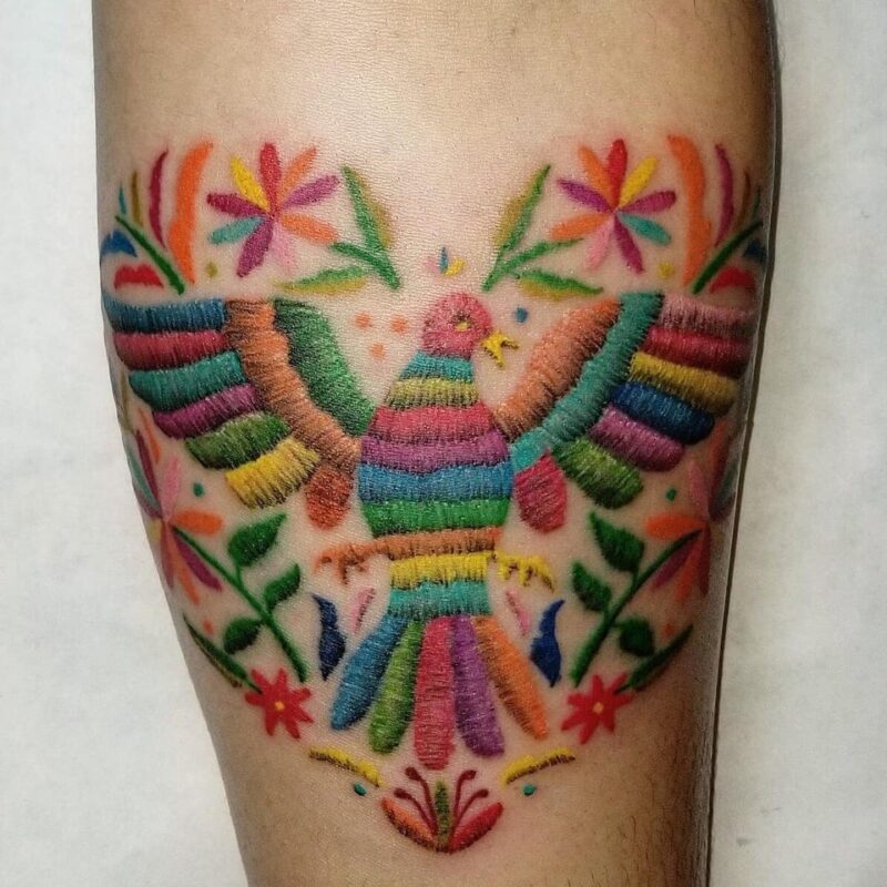 25 Rad Embroidery Tattoos (New Trend) | Inspirationfeed