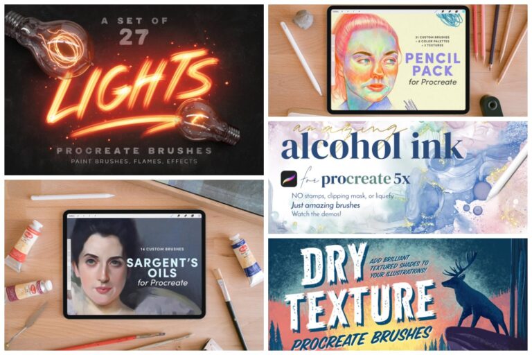 15 Incredible Procreate Brushes for Out-Of-This-World Designs ...