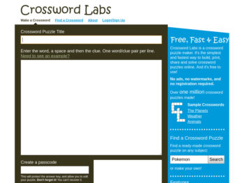 9 Reliable Tools to Create Crossword Puzzle Games | Inspirationfeed