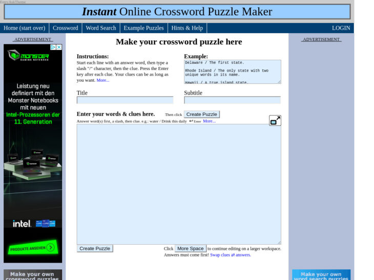 9 Reliable Tools to Create Crossword Puzzle Games | Inspirationfeed