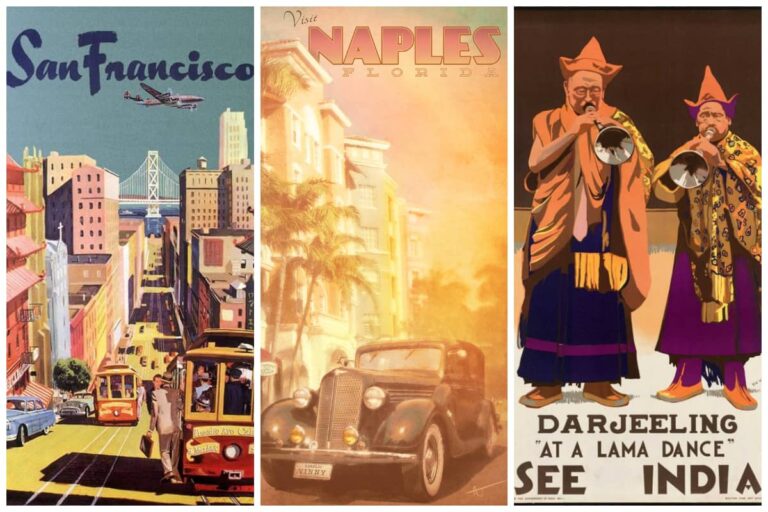 30 Cool Vintage Travel Posters You Can Get Inspired From | Inspirationfeed