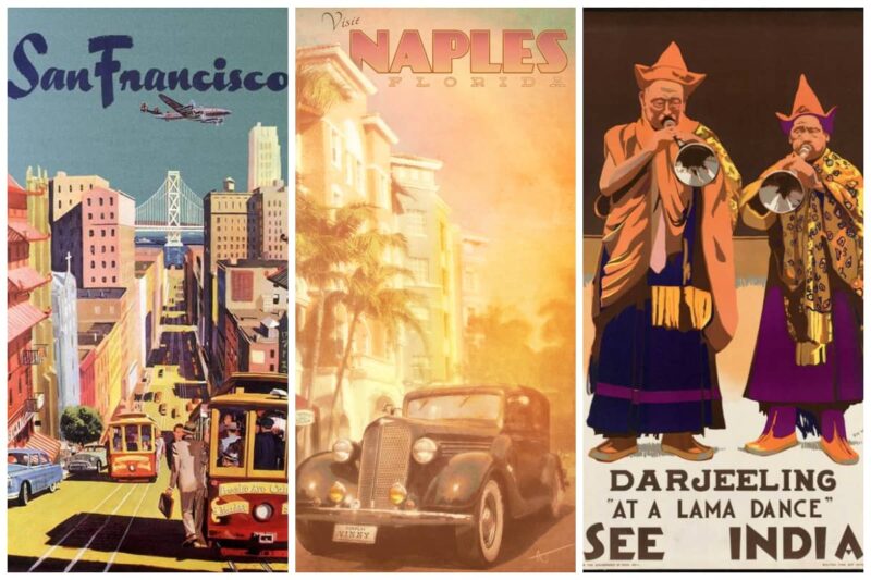 30 Cool Vintage Travel Posters You Can Get Inspired From | Inspirationfeed
