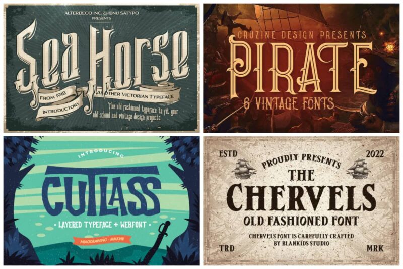 21 Stylish Pirate Fonts That ARRRRGGH Too Good to Miss | Inspirationfeed
