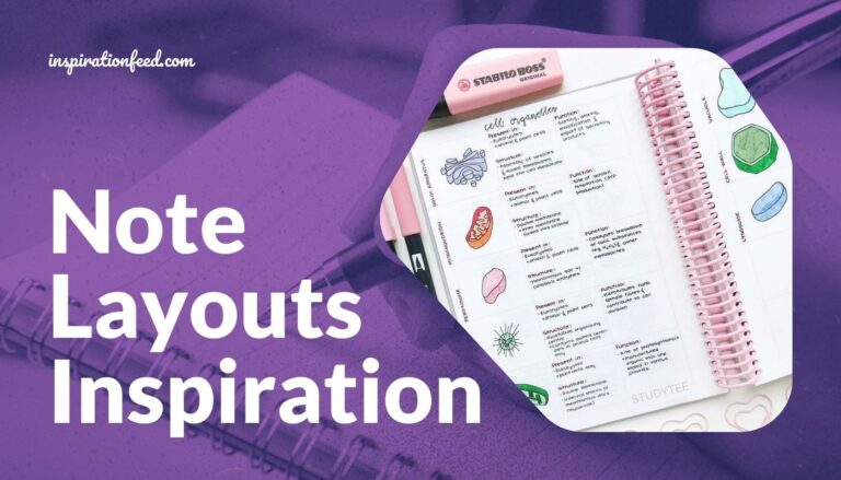 25 Examples Of Aesthetic Note Layouts To Steal Right Now | Inspirationfeed